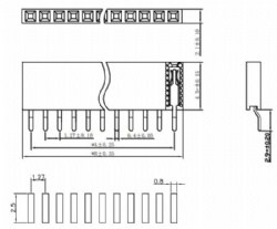 1.27mm Pitch Female Header SMT Type